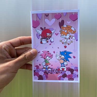 Sonic Birthday 4x6 Inch Greeting Cards With White Envelopes ...