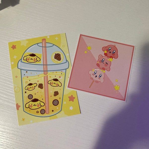 Kawaii Character Mini Prints - Etsy