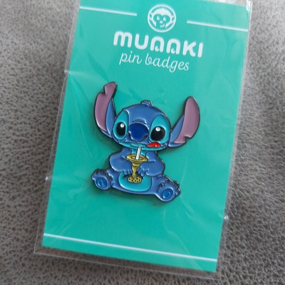 Stitch Pizza Enamel Pin Badge Collectable Badge MUNNKI - Etsy