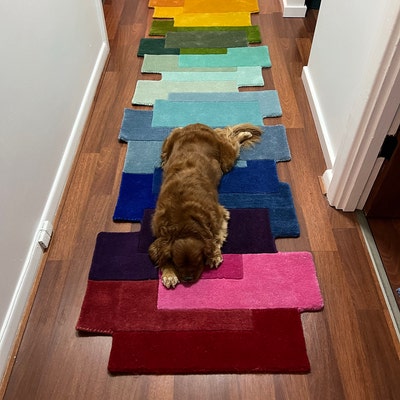 Handmade 'love Rug' Large Tufted Rug 100% Wool Designer Carpet ...