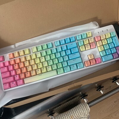 118pcs, Red Zen Theme Keycap Set, Red Black Gradient Keycap Set, Cherry ...