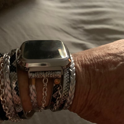 Boho Chic Fitbtit Versa Band Fitbit Versa 2 Lite Snake Print Bracelet ...