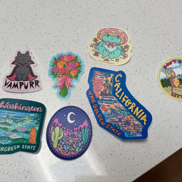 Pool Party, Animals, Sticker Sheet, Vinyl Decal, Floaties, Summer, Cute ...