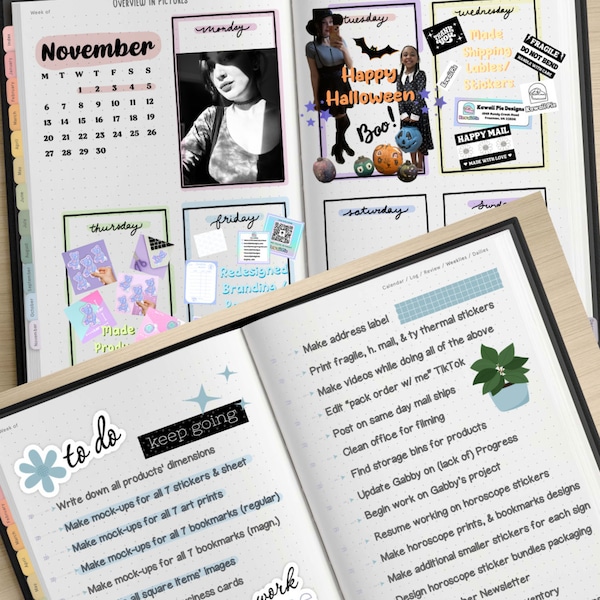 Realistic Digital Bullet Journal, Undated Digital Journal, Goodnotes ...