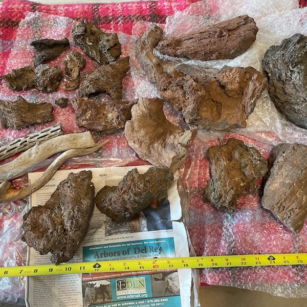 Aquarium Rock Pillar Twisted Lava Set Natural Renewable 6 Stones - Etsy