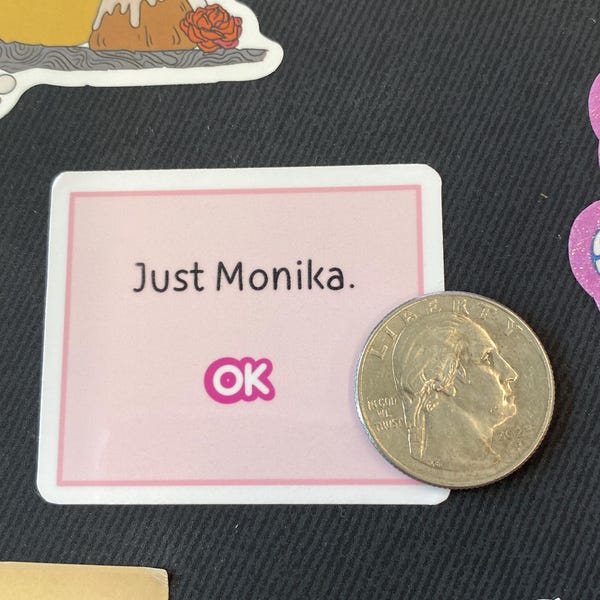 Just Doki Doki Literature Club, Monika, Yuri, Sayori, Natsuki, DDLC ...