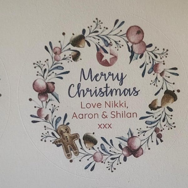 70 X Personalised Wedding Stickers, Wedding Name Stickers, Wedding ...