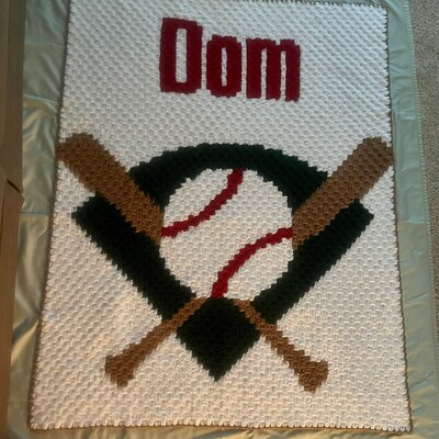 Personalized Baseball Crochet Graphgan C2C Pattern Pattern - Etsy