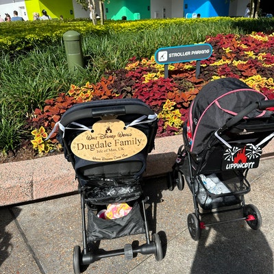 Disney Themed Pram Sign Stroller Sign Personalised Push Chair Sign ...