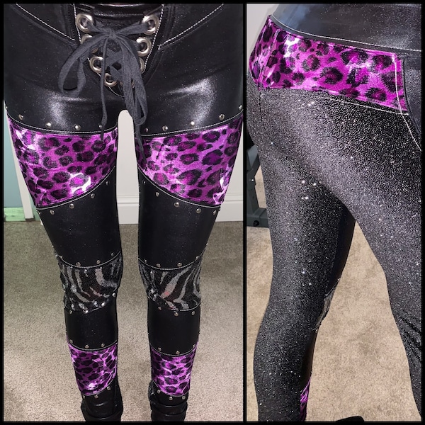 Metal Threads Rock N Roll Outlaw Custom Lace up Pants Black Studded ...