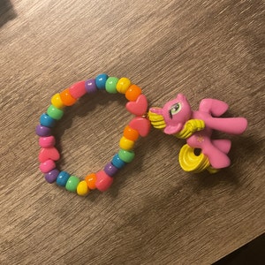 2D DNA Rainbow Kandi Cuff Bracelet in Black or White. Perfect for Any ...