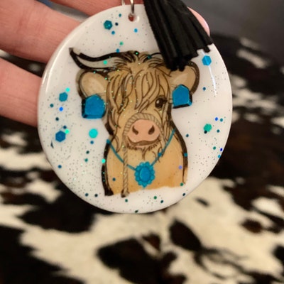 Girly Longhorn Cow Turquoise Jewelry Cute Cow Digital Download ...