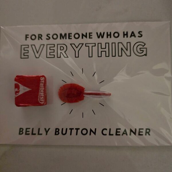 Red Belly Button Lint Brush Gag Gift Stocking Stuffer | Belly Button ...