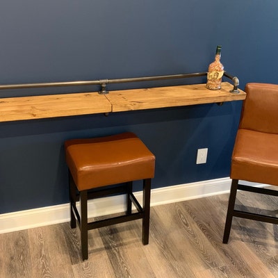 INDUSTRIAL Style BREAKFAST/DRINKS Bar Industrial Pipe Fittings Vintage ...