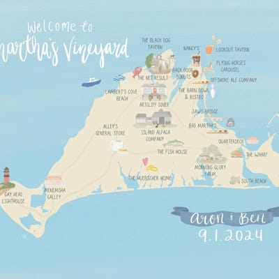 Wells Maine Illustrated Map Print Maine Wall Art Maine Map Wedding ...