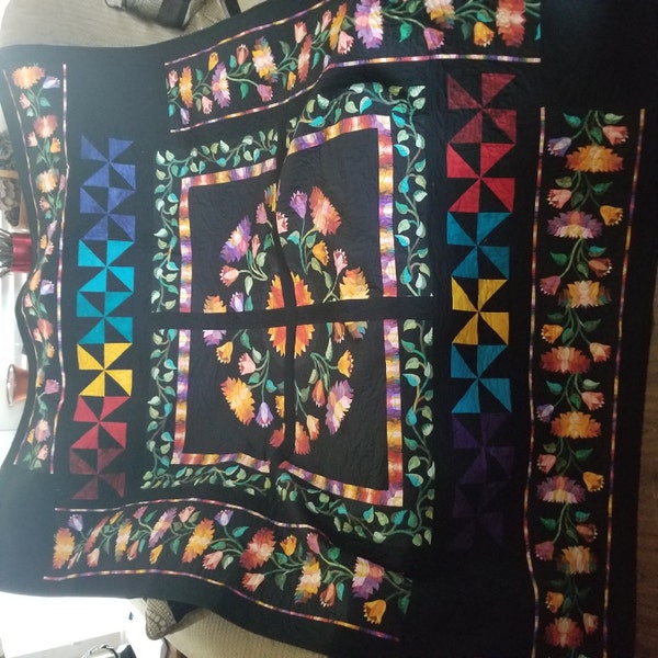 Batik Bed Runner, Quilted Bed Runner, Handmade Quilts for Sale, Home ...