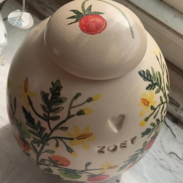Strawberries Cat Urn, Wild Strawberries Dog Urn for Animals, Floral - Etsy