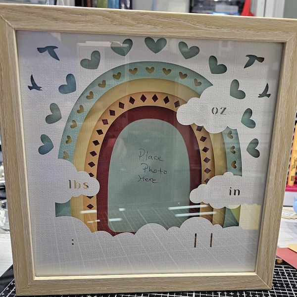 3D Baby Born Shadow Box Svg Bundle for Kids, Baby Birth Shadow Box ...