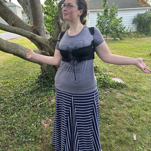 Regency Empire Corset, in BLACK Fabric, Corset Top, Bra - Etsy