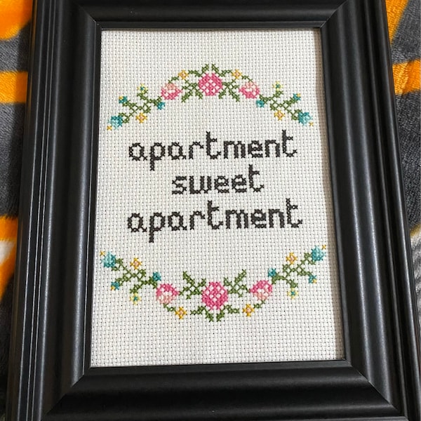 Apartment Sweet Apartment Cross Stitch Pdf/pattern - Etsy