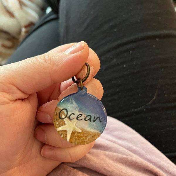 Custom, Beach, Pet , Dog, ID Tag - Etsy