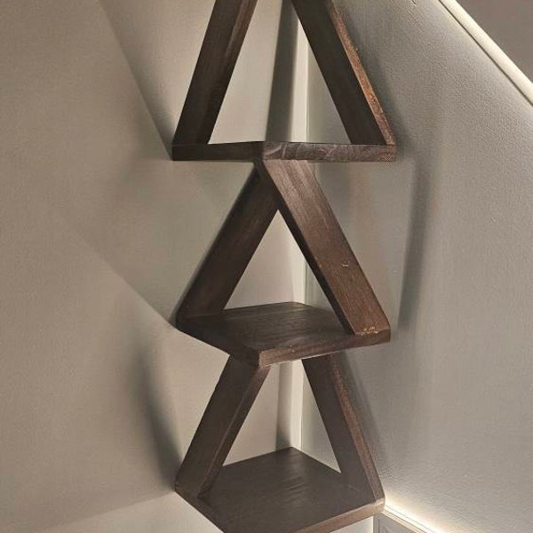 Four-tier Floating Corner Shelf – Display Shelf for Succulents, Toys ...