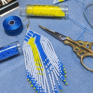 Tiger Seed Bead Earring Pattern Brick Stitch Pattern Beaded - Etsy