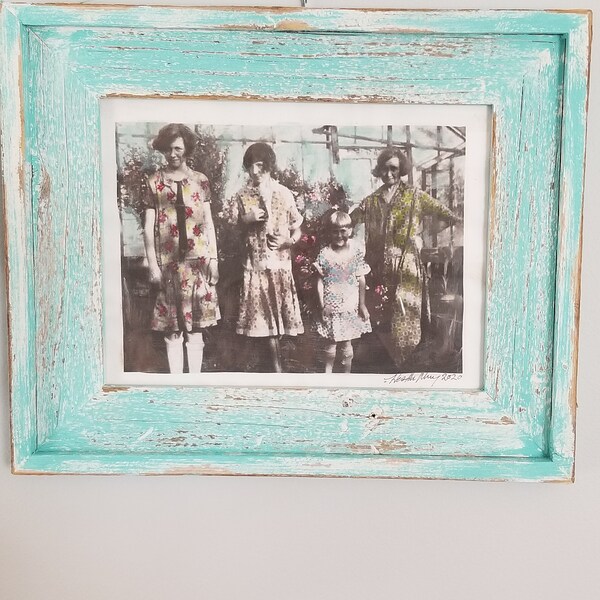 Farmhouse Distressed Frame, Rustic Picture Frame, Distressed Picture ...