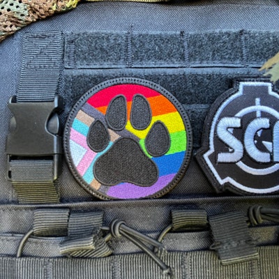 LGBTQ Furry Paw Embroidered Pride Patches - Etsy
