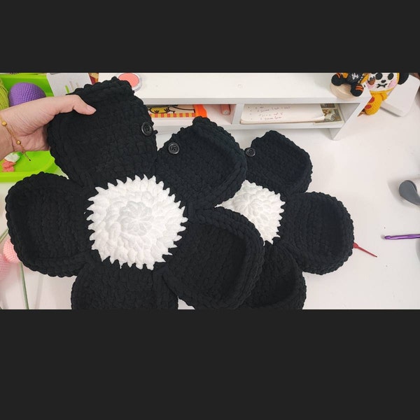 Daisy Flower Shoulder Bag - Handmade Crochet Bag, Cute Daisy Bag ...