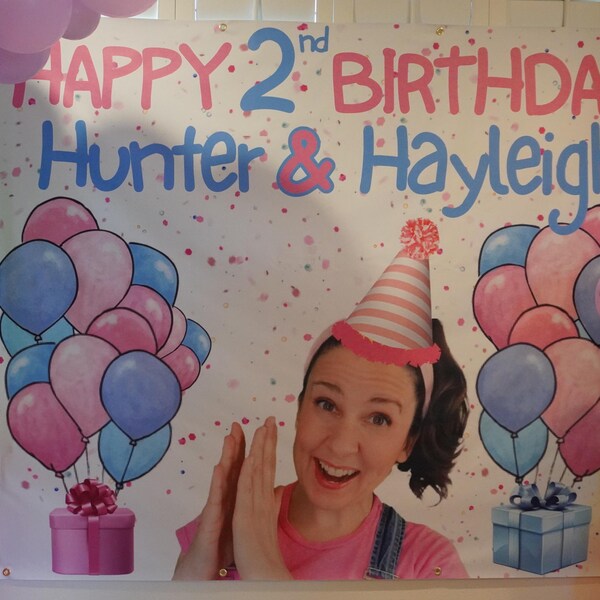 Ms. Rachel Pastel Colors Can You Say Two Custom Edible Birthday Cake ...