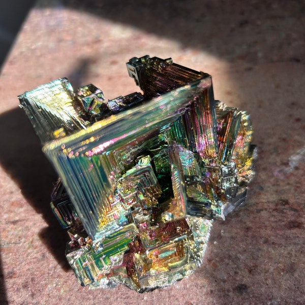 Beautiful Giant Colorful Bismuth Crystal - Quantity - 1 - Size - 11.5cm ...