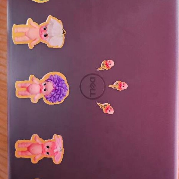 Kewpie Flower Stickers Cute Big Eye Dolly Baby Boopsiedaisy Sticky Poos ...