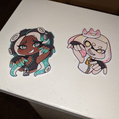 SPLATOON Squid Sisters off the Hook Callie Marie Pearl Marina Vinyl Stickers Waterproof ...