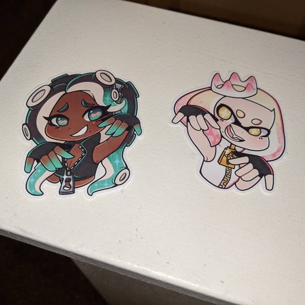 SPLATOON Squid Sisters off the Hook Callie Marie Pearl Marina Vinyl ...