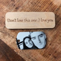 CUSTOM Photo Dog Tag Couples Photo FREE SHIPPING - Etsy