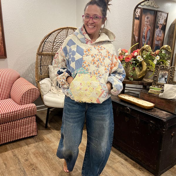Jewelia Quilted Kimono - Etsy