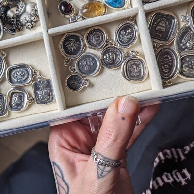 Bronze A Mothers Love Wax Seal Necklace Pelican in Her Piety Wax Seal ...