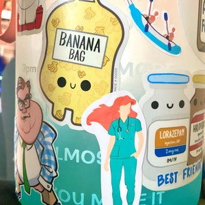 Princess Nurse Sticker, Nursing Sticker, Princess Sticker, Disney Nurse ...