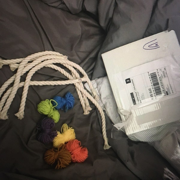 PASTEL RAINBOW Macrame Rainbow, Fibre Art, Rope Rainbow, Wall Hanging ...