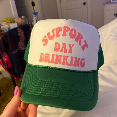 Support Day Drinking Hat Day Drinking 4th of July Trucker Hat 4th of ...