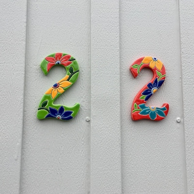 Custom Tile House Numbers, Personalization Address Ceramic Numbers ...
