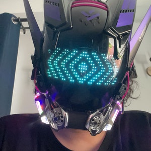 Bluetooth Cyberpunk Mask Futuristic Mask cyberpunk Helmet-tech Mask ...