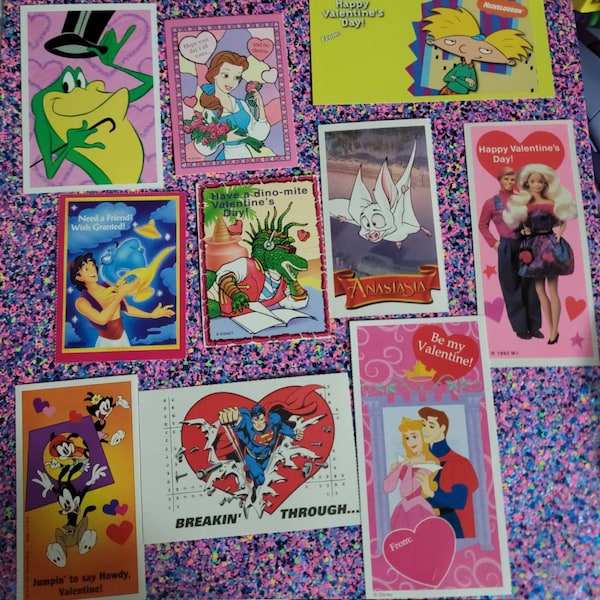 90s Valentine Card Pack - THE ORIGINAL 1990s Valentine Assortment! - Etsy
