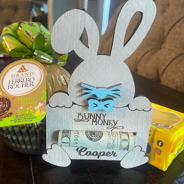 Easter Bunny Money Holder, Bunny Money Holder, Easter Basket, Easter ...