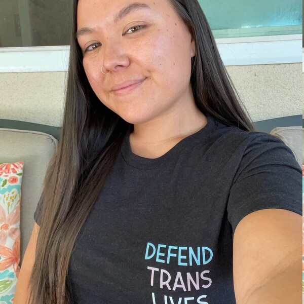 DEFEND TRANS LIVES T-shirt (30% of Proceeds Donated to Black Trans ...