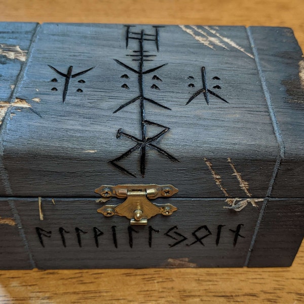 XL Viking Norse Pagan Rune Container & Offering Box - Etsy