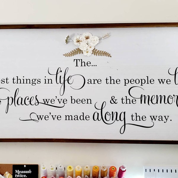 Best Things in Life Wall Decal - Vinyl Wall Words Custom Home Decor ...