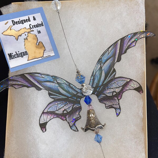 Woodland Wish Fairy Ornament Suncatcher Handcrafted and Designed in ...