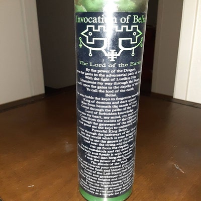 Belial Invocation Candle Lord of the Earth fixed - Etsy